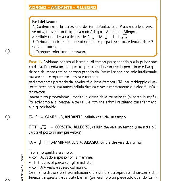Adagio, andante, allegro | Giunti Scuola