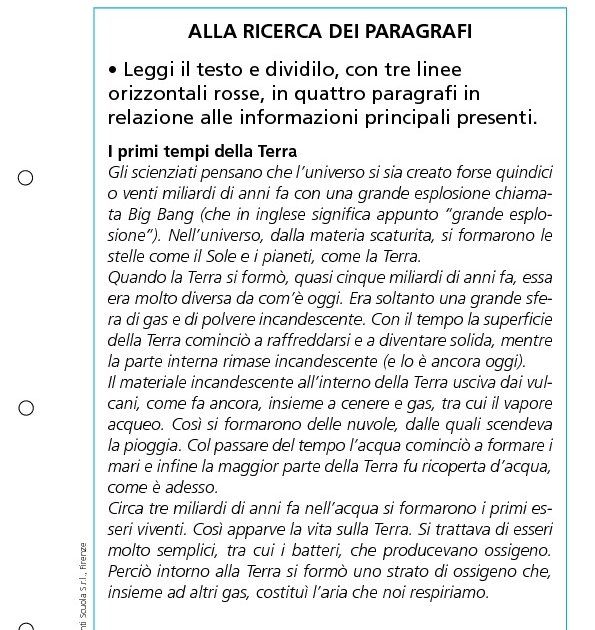 Alla ricerca dei paragrafi | Giunti Scuola