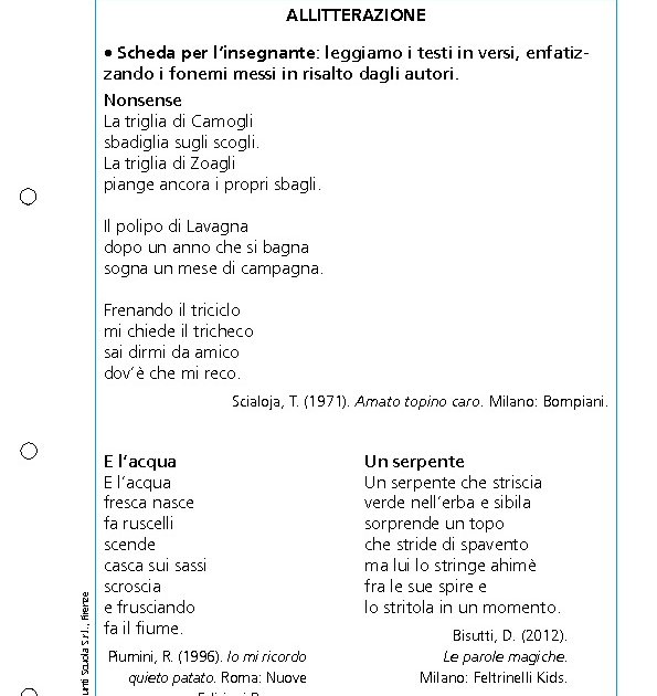Allitterazione | Giunti Scuola