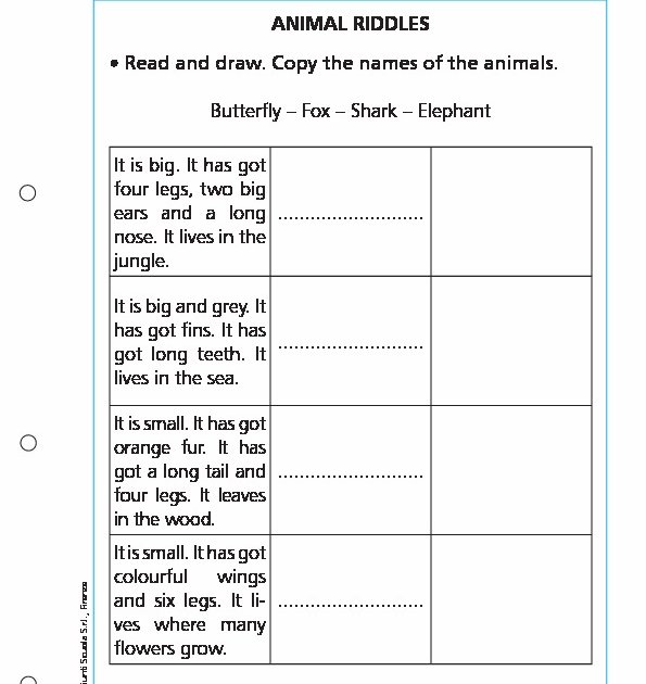 Animal riddles | Giunti Scuola