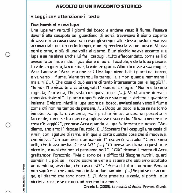 Ascolto di un racconto storico | Giunti Scuola