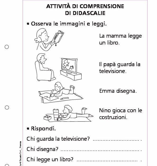 Attività di comprensione di didascalie | Giunti Scuola