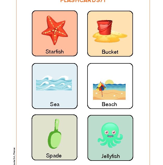 Beach Flashcards | Giunti Scuola