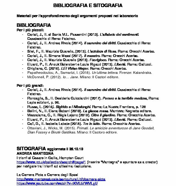 Bibliografia e sitografia | Giunti Scuola