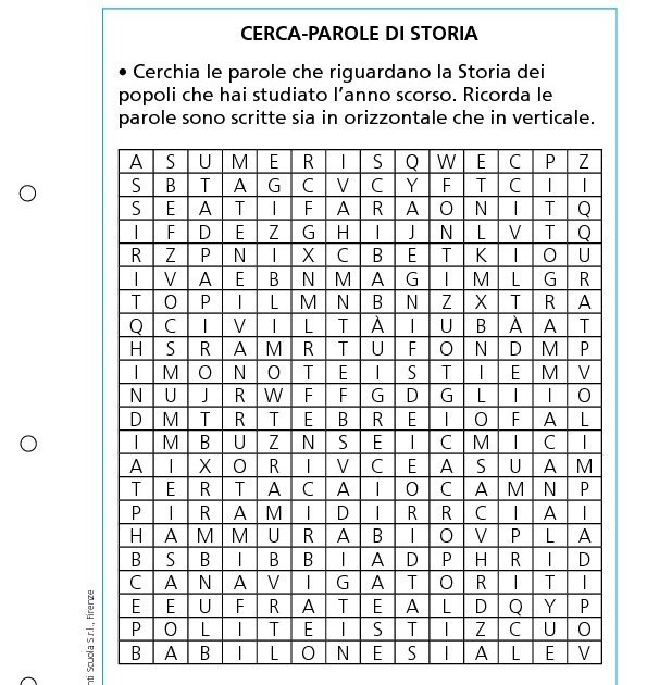 Cerca-parole di Storia | Giunti Scuola