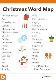 Christmas Word Map | Giunti Scuola