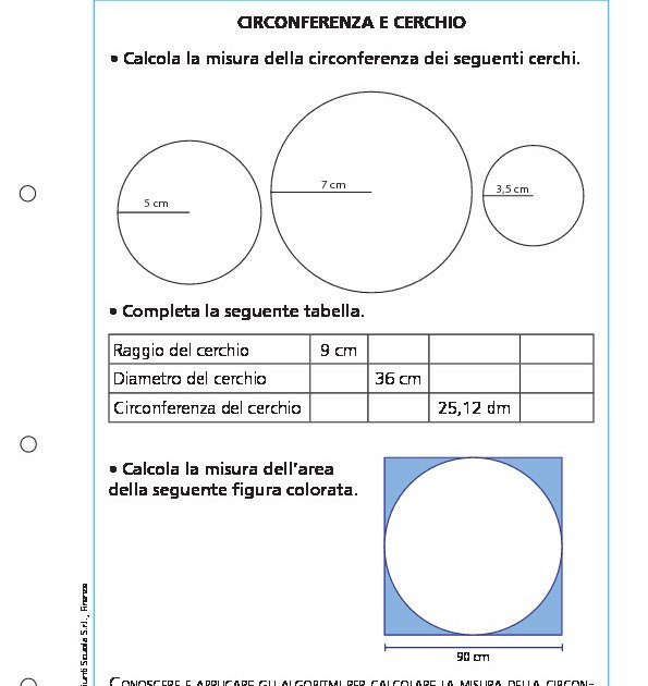 Circonferenza e cerchio | Giunti Scuola