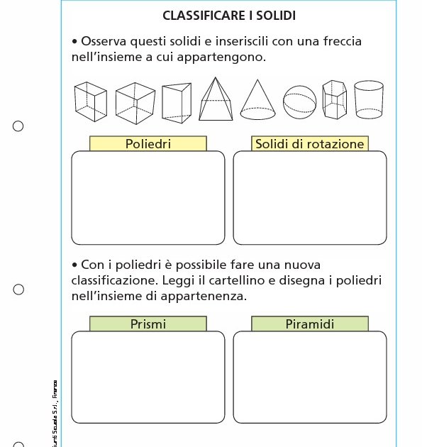 Classificare i solidi | Giunti Scuola