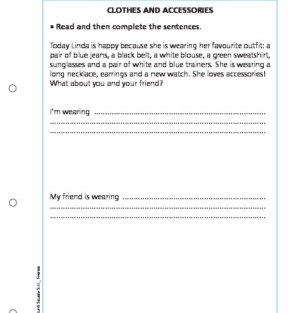 Clothes and accessories | Giunti Scuola