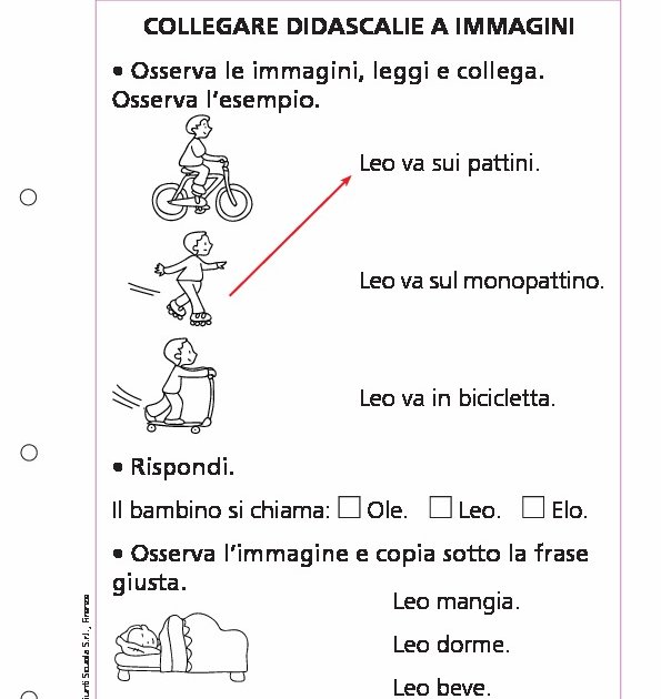Collegare didascalie e immagini | Giunti Scuola