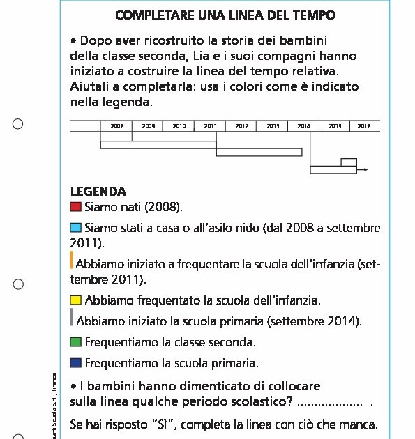 Completare una linea del tempo | Giunti Scuola