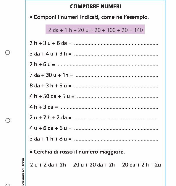 Comporre numeri | Giunti Scuola