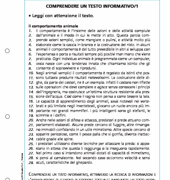 Comprendere un testo informativo/1 | Giunti Scuola