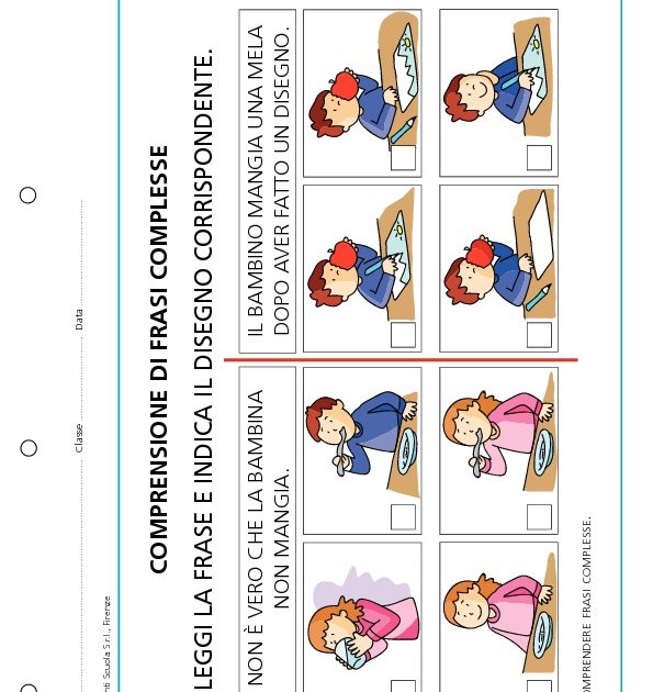 Comprensione di frasi complesse | Giunti Scuola