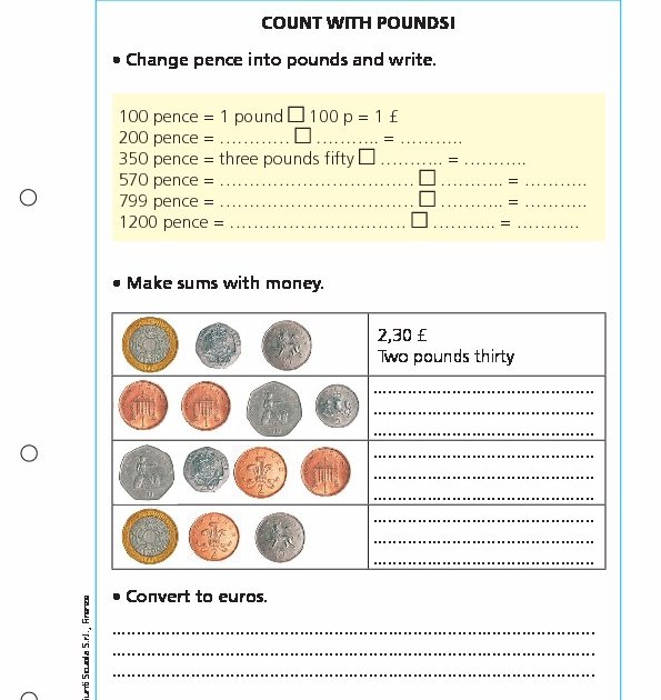 Count with pounds! | Giunti Scuola