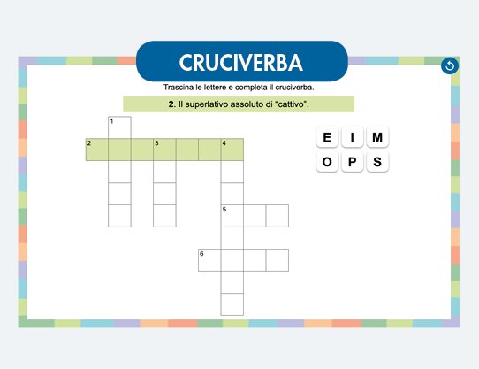 Cruciverba 1 - Superallenamento Italiano | Giunti Scuola