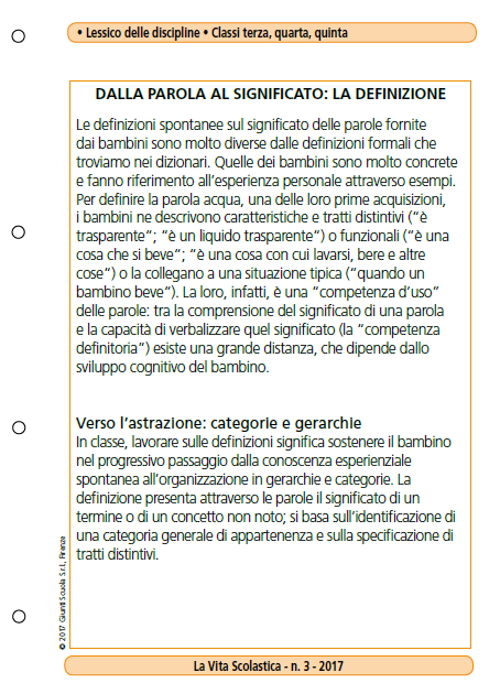 Dalla parola al significato: la definizione | Giunti Scuola
