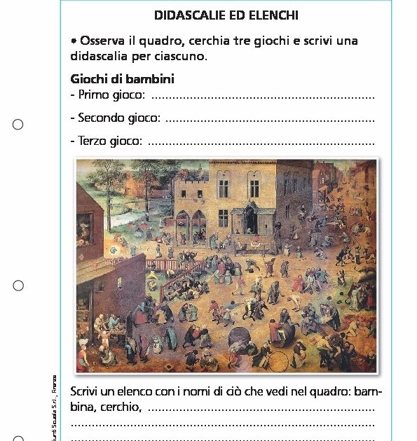 Didascalie ed elenchi | Giunti Scuola