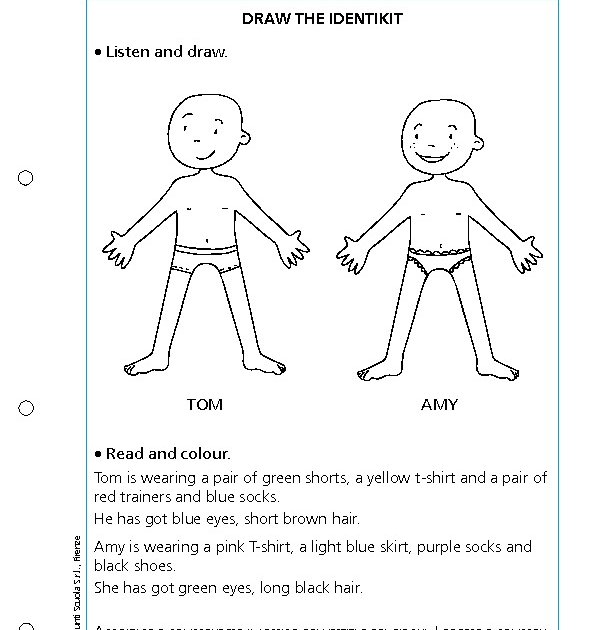 Draw the identikit | Giunti Scuola