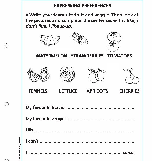 Expressing preferences | Giunti Scuola