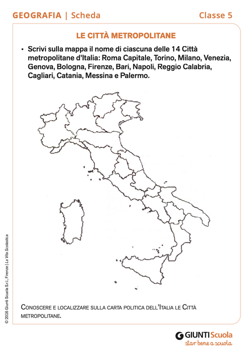 Le città metropolitane | Giunti Scuola
