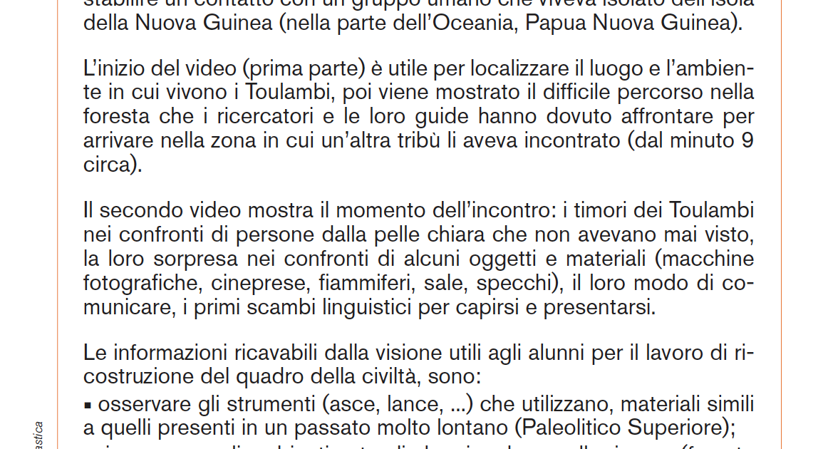 Guida al video I Toulambi | Giunti Scuola