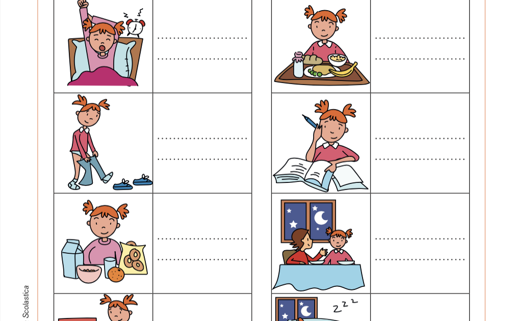 Immagini e daily routine | Giunti Scuola