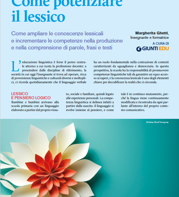 Come potenziare il lessico | Giunti Scuola