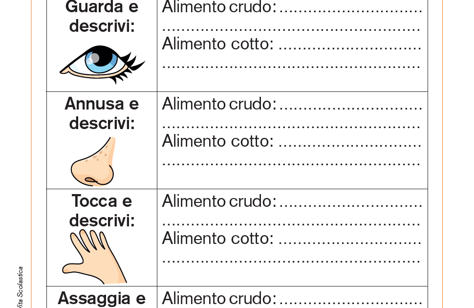 Assaggi con i 5 sensi | Giunti Scuola