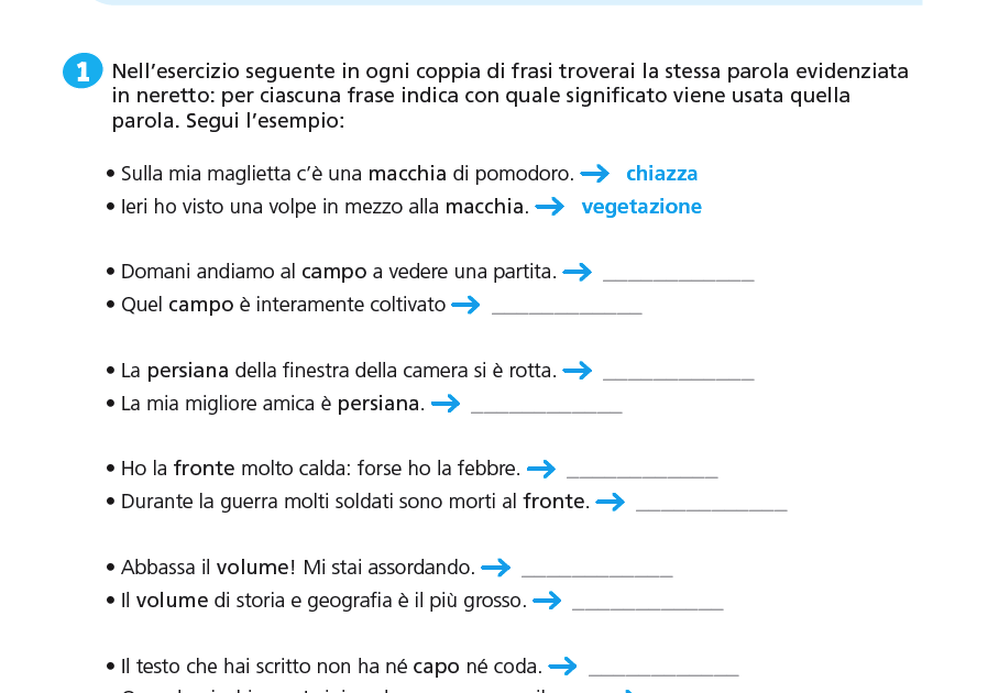 Parole omofone e omografe | Giunti Scuola