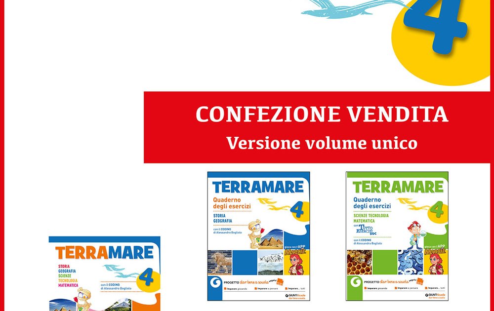 Terramare 4 - Confezione vendita - VERSIONE VOLUME UNICO | Giunti Scuola