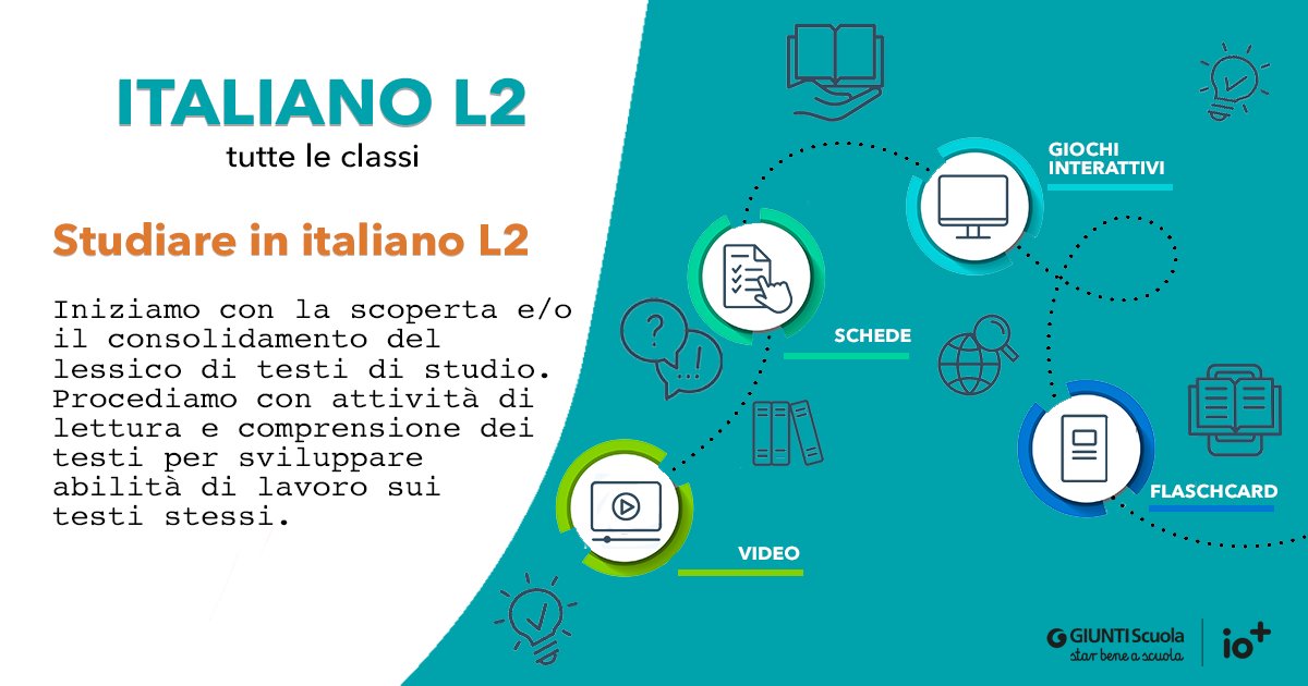 Studiare in italiano L2 | Giunti Scuola