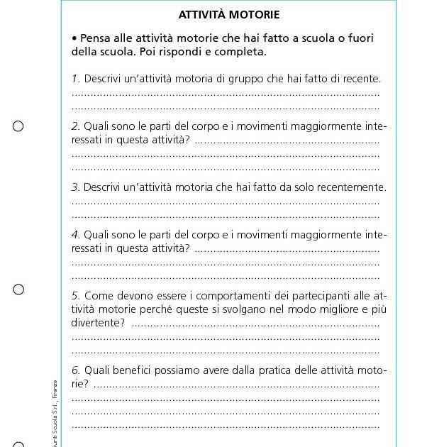 Attività motorie - Attività motorie | Giunti Scuola