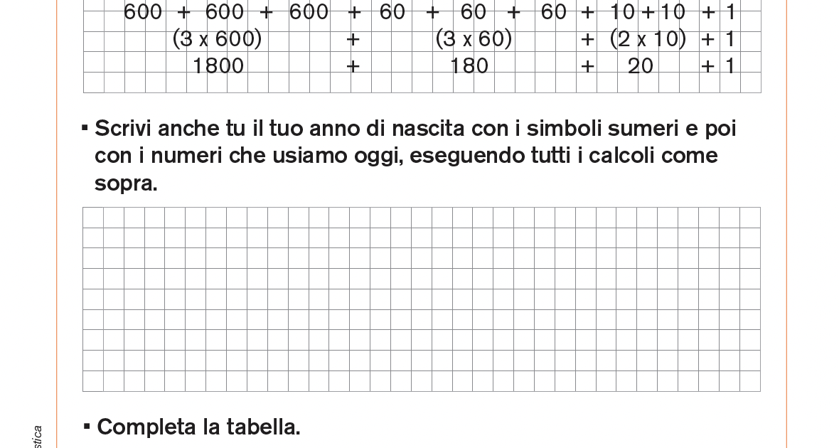 I numeri dei Sumeri | Giunti Scuola