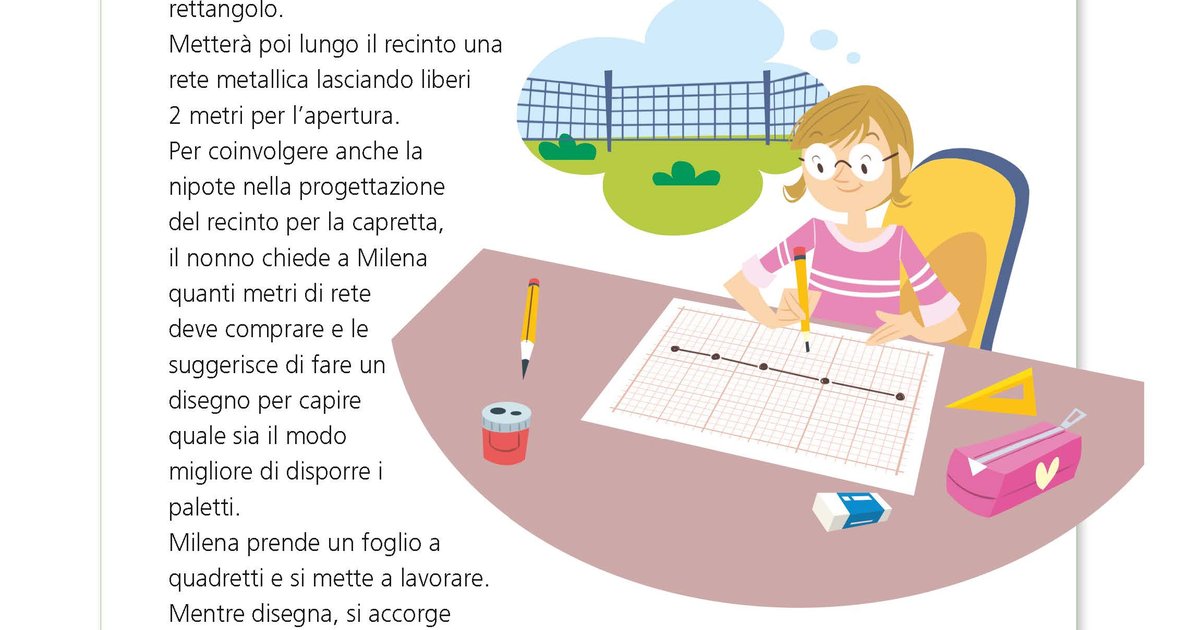 Problema | Un recinto per la capretta | Giunti Scuola