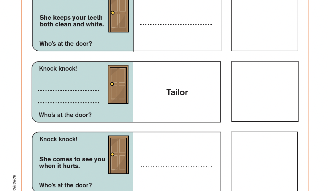 Knock Knock! Who’s at the door? | Giunti Scuola