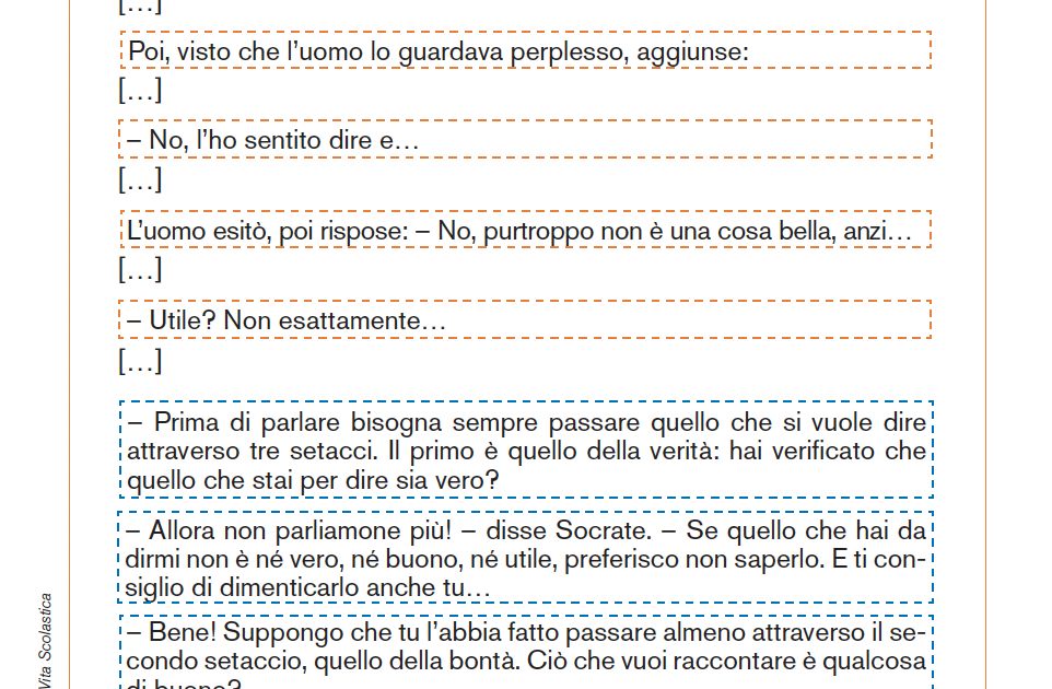 I tre setacci | Giunti Scuola