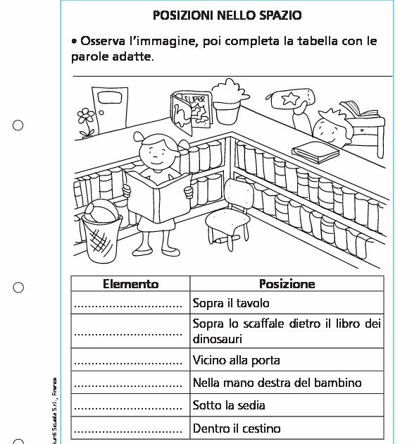 Posizioni nello spazio - Posizioni nello spazio | Giunti Scuola