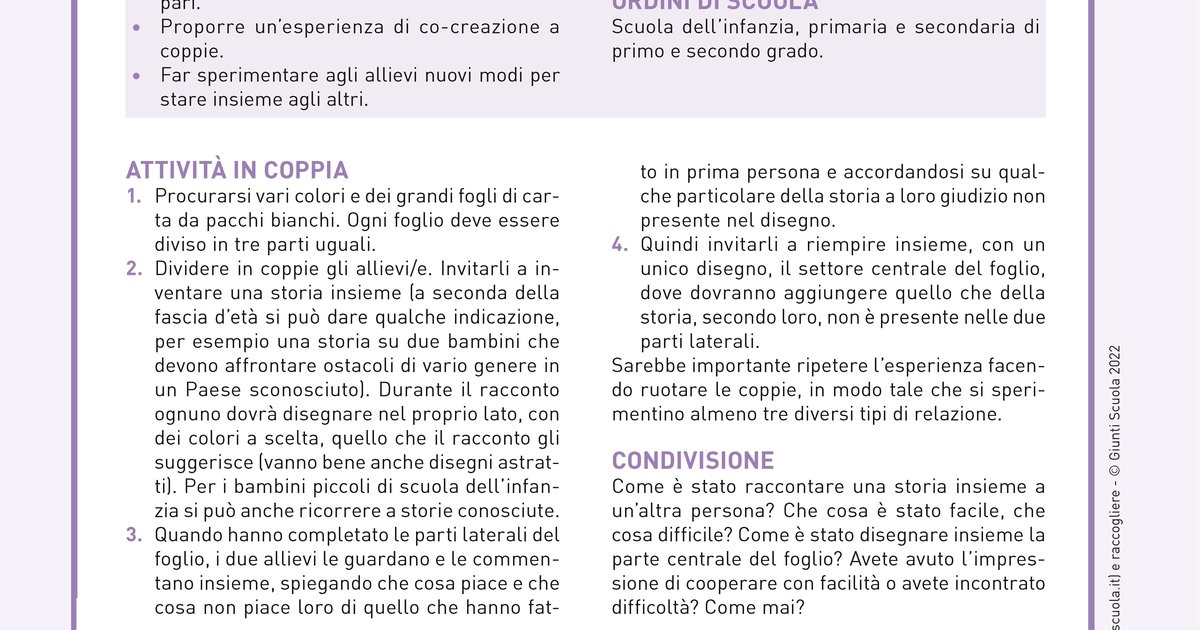 Disegnare la relazione | Giunti Scuola