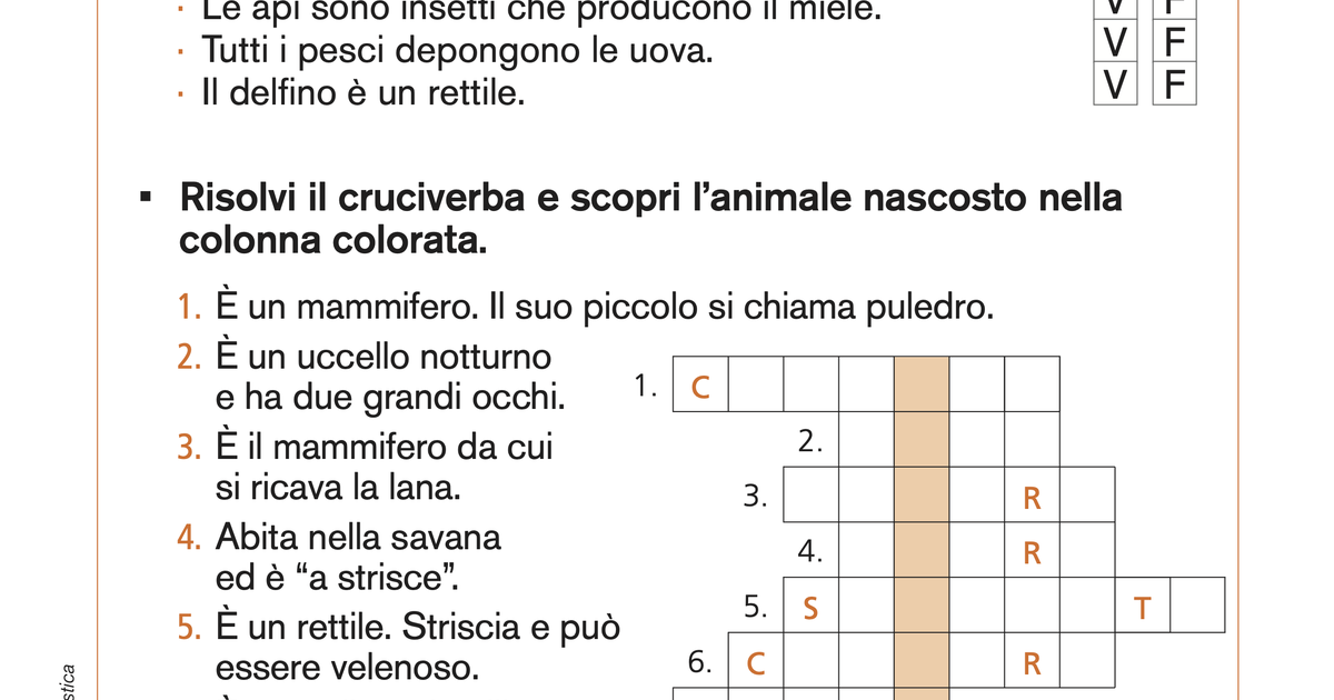 Quiz e cruciverba | Giunti Scuola