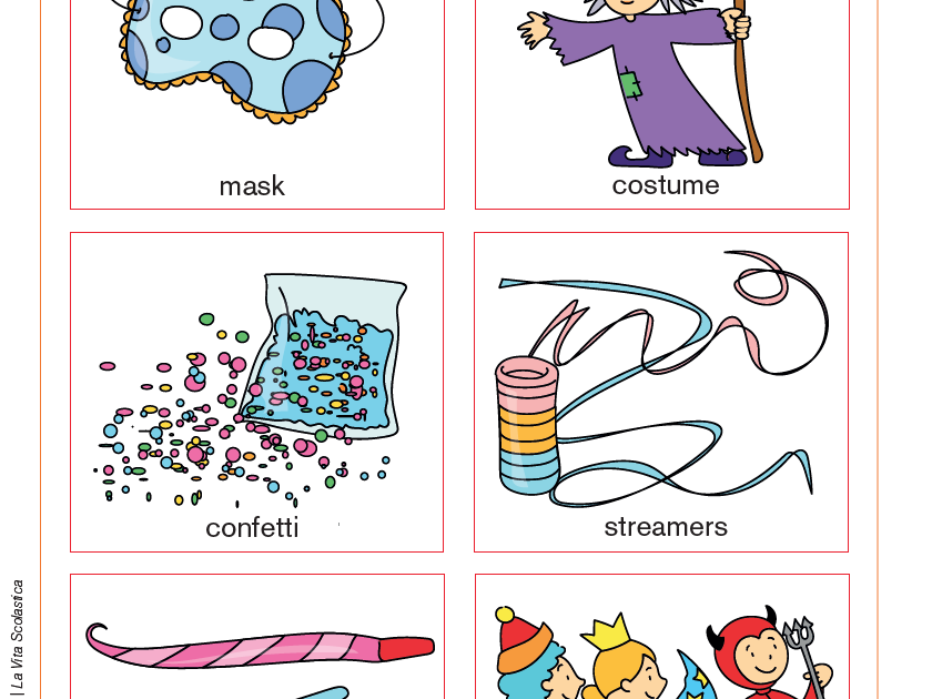 Flashcards: Carnival | Giunti Scuola