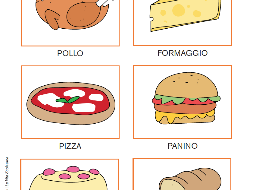 Flashcards Cibi E Bevande Giunti Scuola