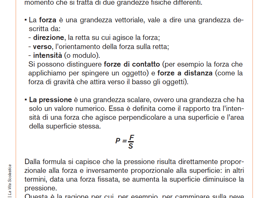 Forza e pressione | Giunti Scuola