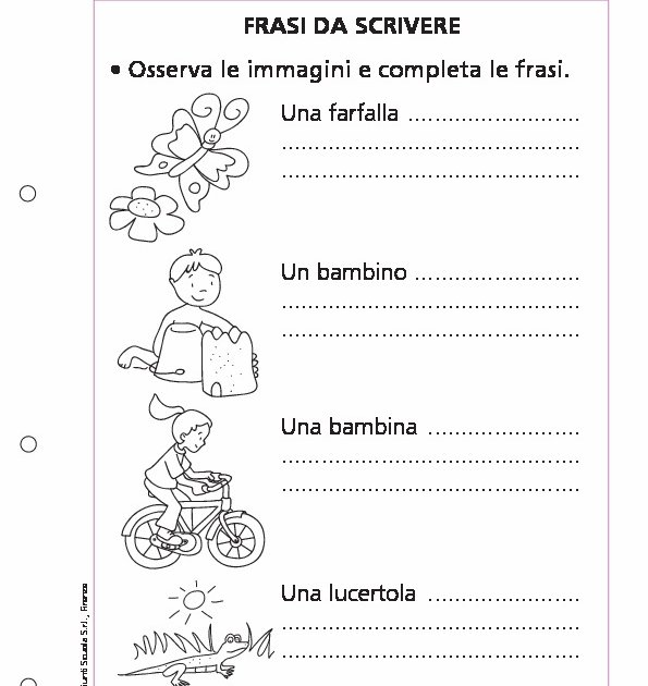Frasi da scrivere - Frasi da scrivere | Giunti Scuola