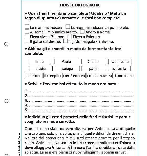 Frasi e ortografia | Giunti Scuola