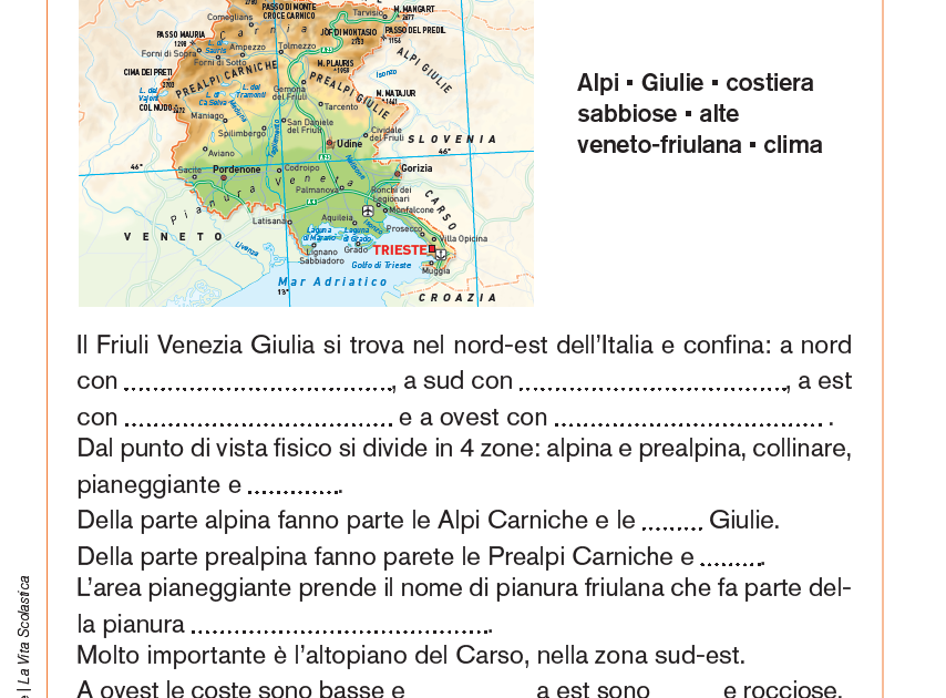 Friuli Venezia Giulia: geografia fisica | Giunti Scuola