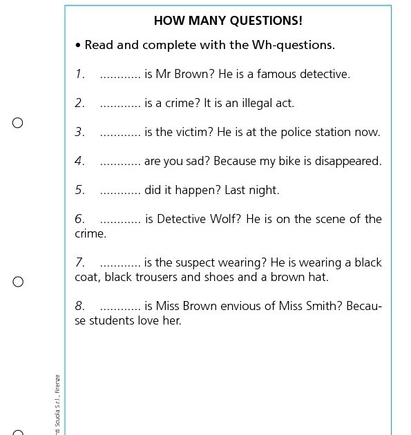 How many questions! | Giunti Scuola