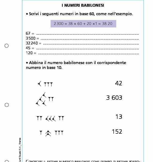 I numeri babilonesi | Giunti Scuola