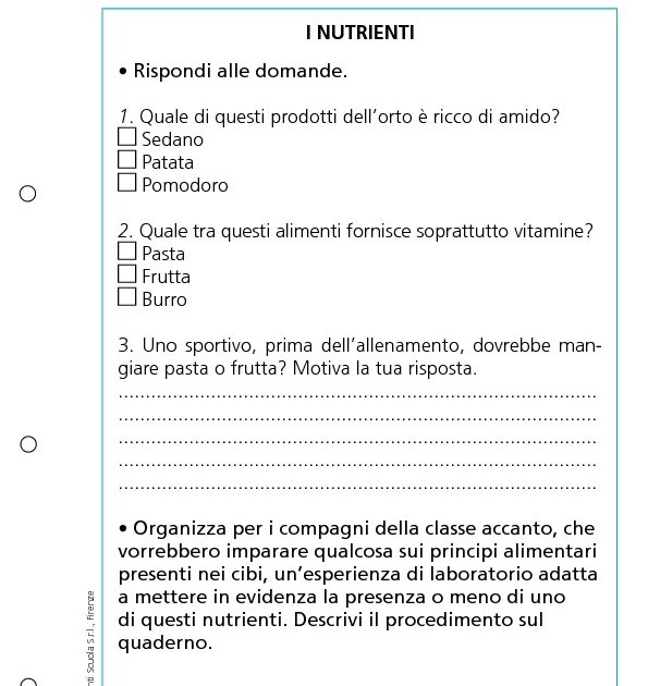 I nutrienti | Giunti Scuola