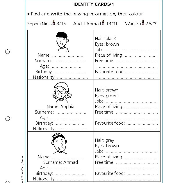 Identity cards | Giunti Scuola